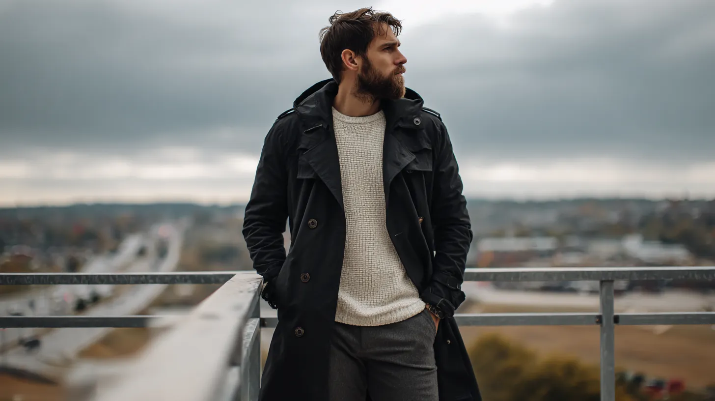 16 Timeless Classy Outfits Men Trench Coat Looks with Heritage Flair